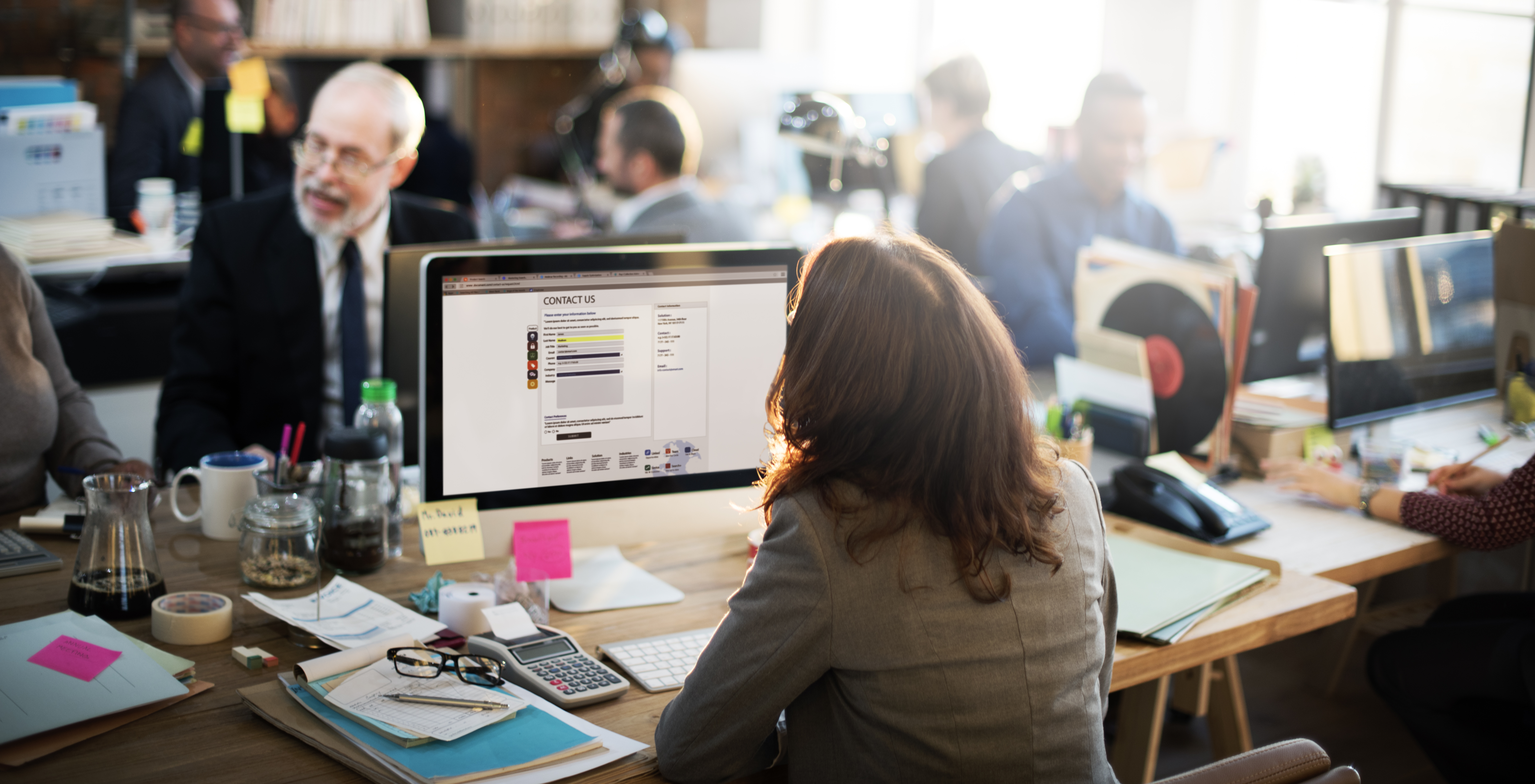 Support Customer Service Working Office Online Communication Con - CMI